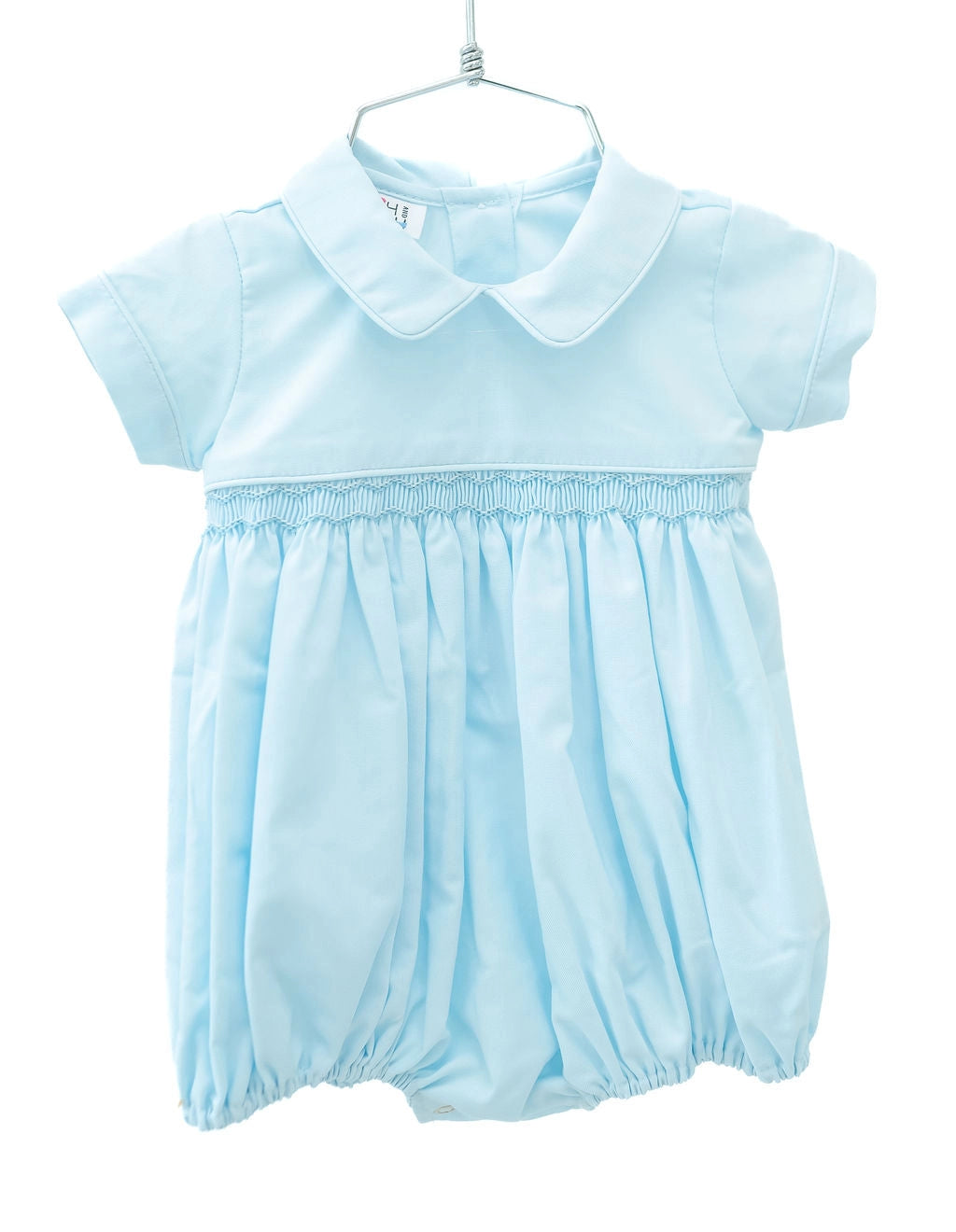 Classic Arthur Smocked Bubble – Blueberi Pearl